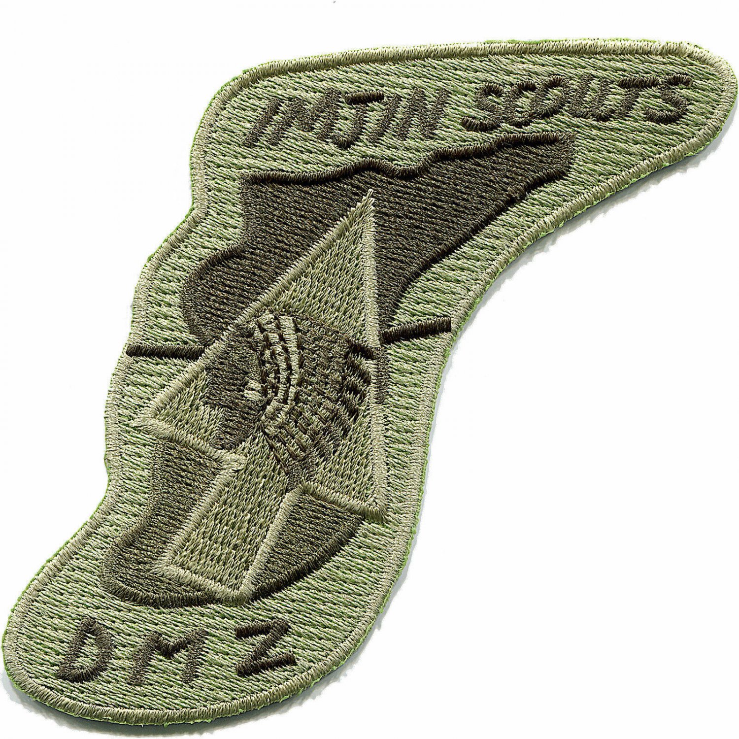4.25" ARMY KOREA IMJIN SCOUTS PATCH DMZ OD EMBROIDERED PATCH