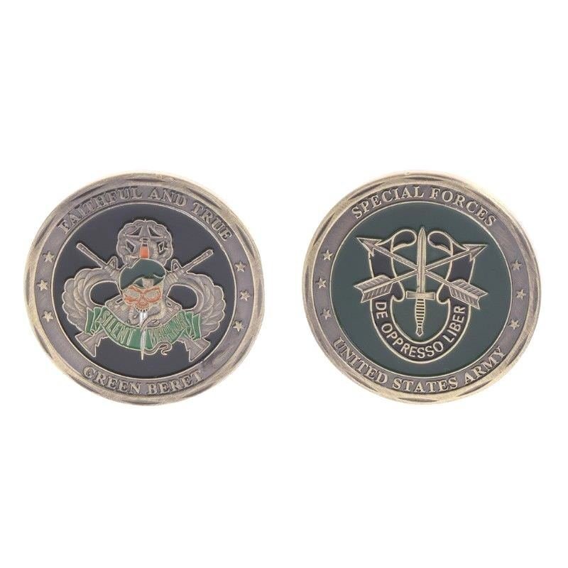 ARMY SPECIAL FORCES GREEN BERET CHALLENGE COIN