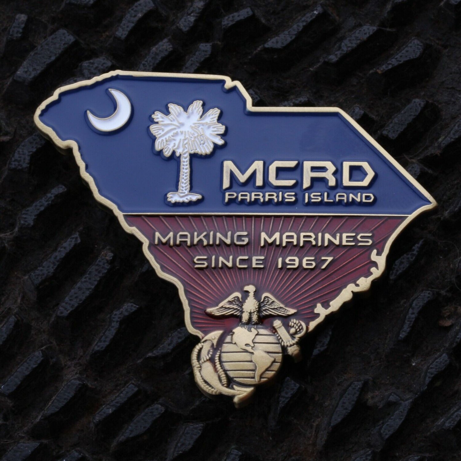 MARINE CORPS MCRD PARRIS ISLAND MAKING MARINES SINCE 1967 1.75 ...