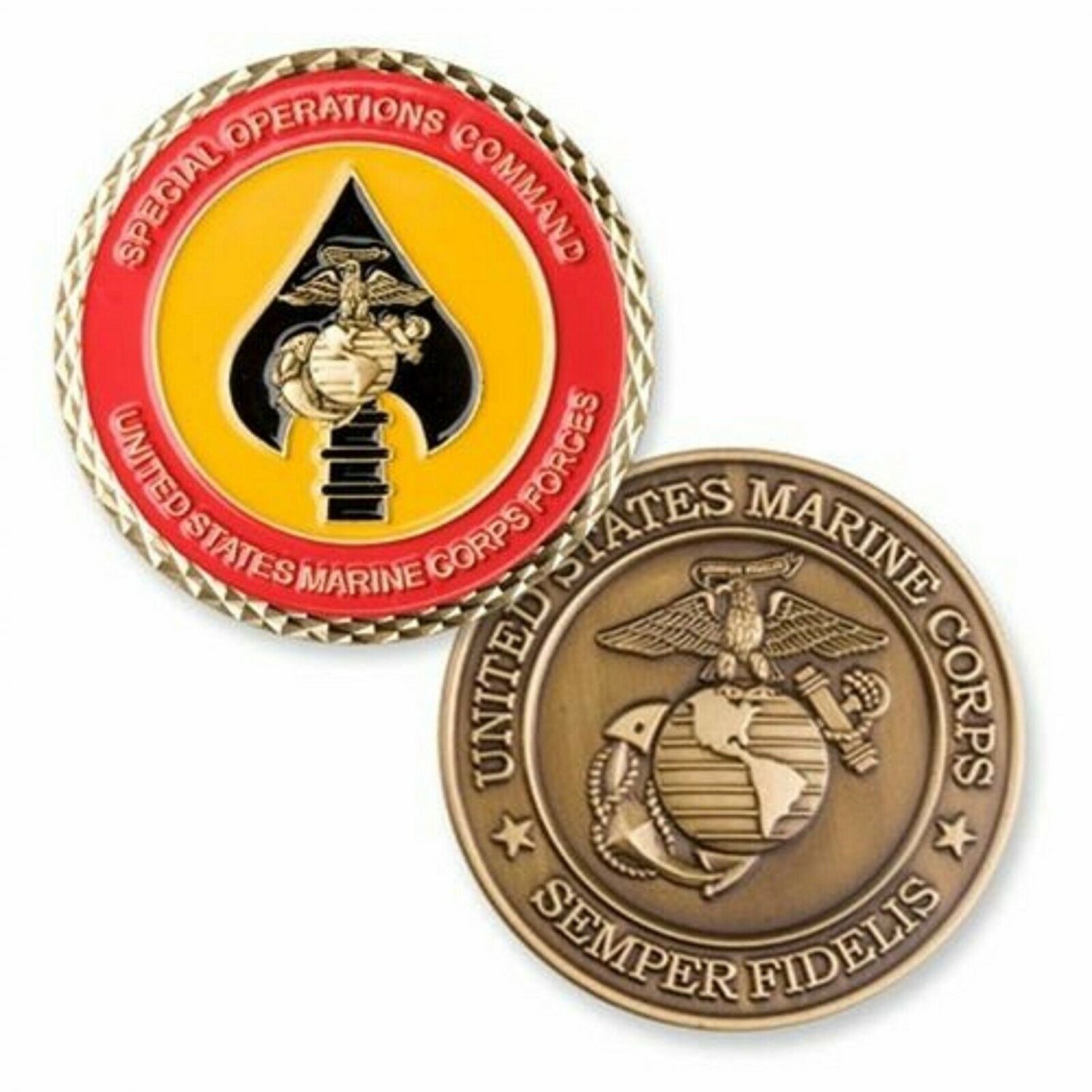MARINE CORPS USMC SPECIAL OPERATIONS COMMAND SOC 1.75" MILITARY ...