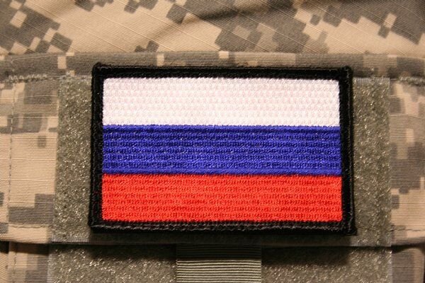 RUSSIA RUSSIAN USSR TACTICAL FLAG EMBROIDERED PATCH WITH HOOK LOOP