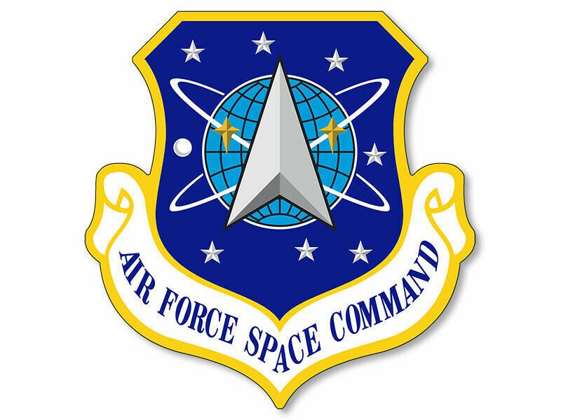 4" USAF AIR FORCE SPACE COMMAND SHIELD CAR WINDOW DECAL STICKER