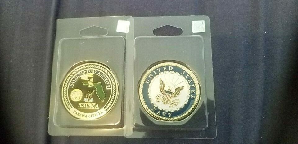 NAVY NAVAL SUPPORT CENTER PANAMA CITY FLORIDA NAVSEA 1.75" CHALLENGE COIN