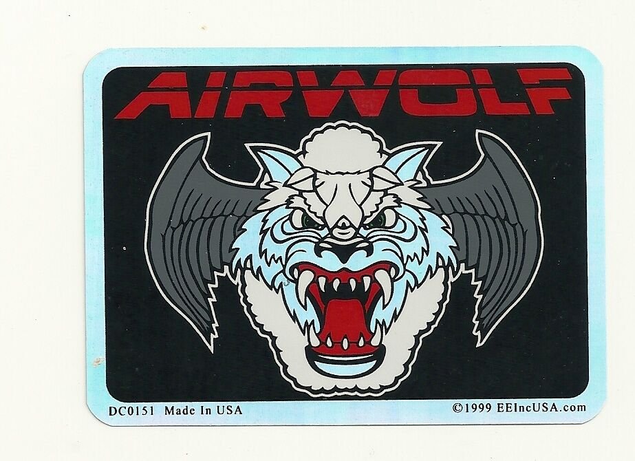 AIR FORCE AIRWOLF USAF WINDOW STICKER CAR DECAL