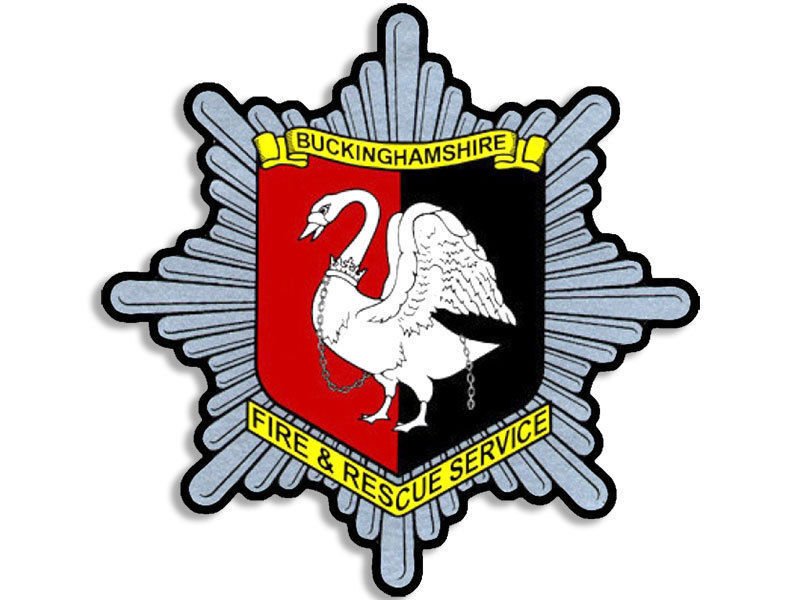 4" BUCKINGHAMSHIRE FIRE RESCUE CREST UK HELMET BUMPER DECAL STICKER USA ...