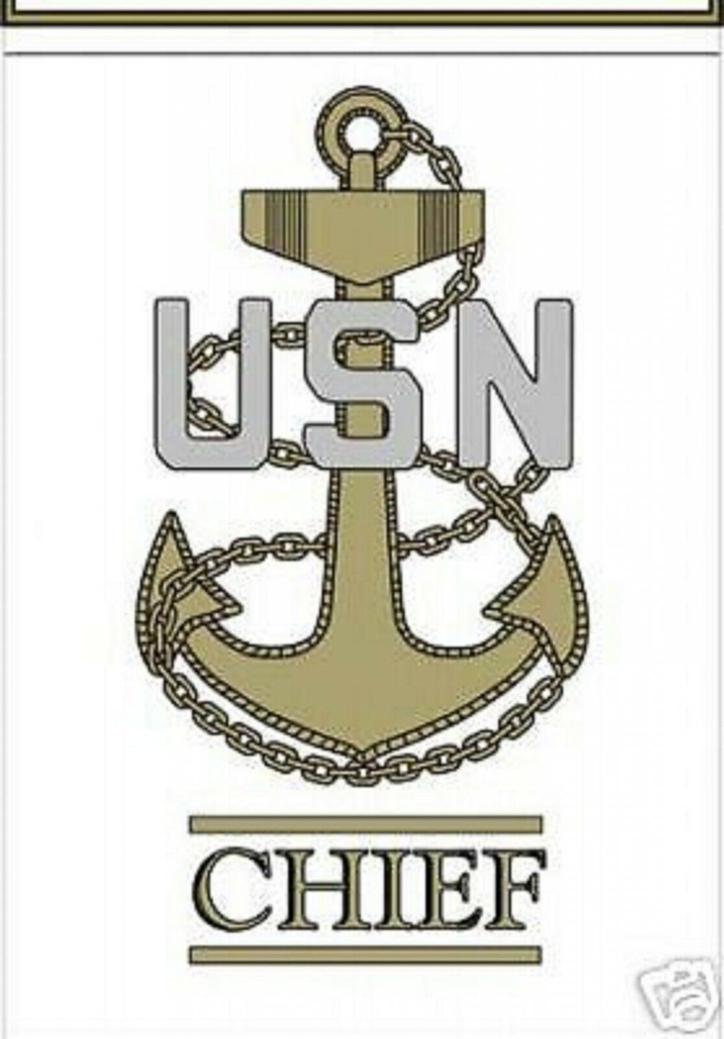 U.S. NAVY CHIEF PETTY OFFICER STICKER WINDOW CAR DECAL