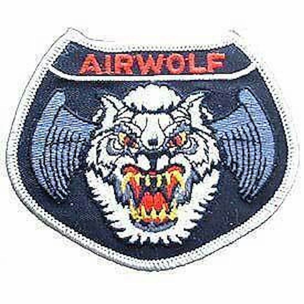 AIRWOLF TV SERIES EMBROIDERED AIR FORCE PATCH