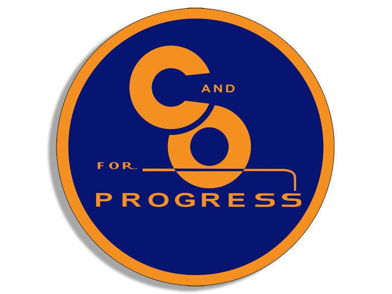 4" chesapeak and ohio railroad logo decal sticker