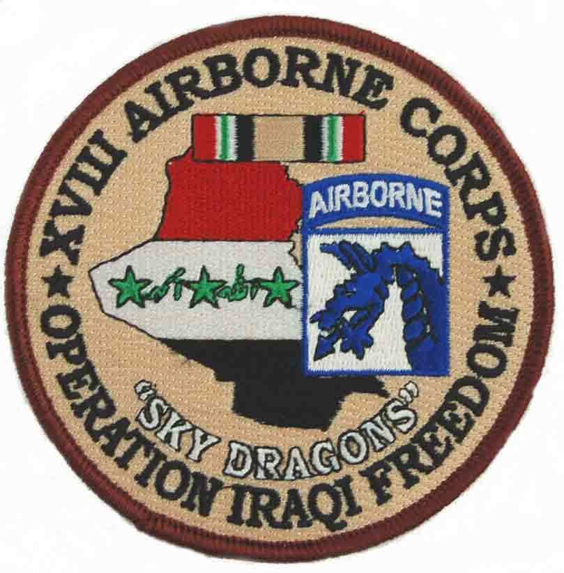 ARMY 18TH AIRBORNE SKY DRAGONS OIF OPERATION IRAQI FREEDOM 4 ...