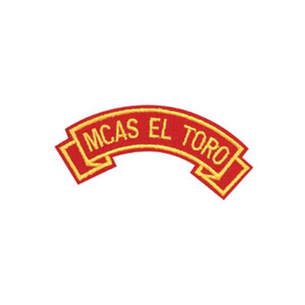 MARINE CORPS MCAS EL TORO MILITARY EMBROIDERED USMC RED SHOULDER ROCKER ...