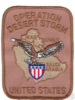 OPERATION DESERT STORM USMC NAVY USAF MILITARY PATCH