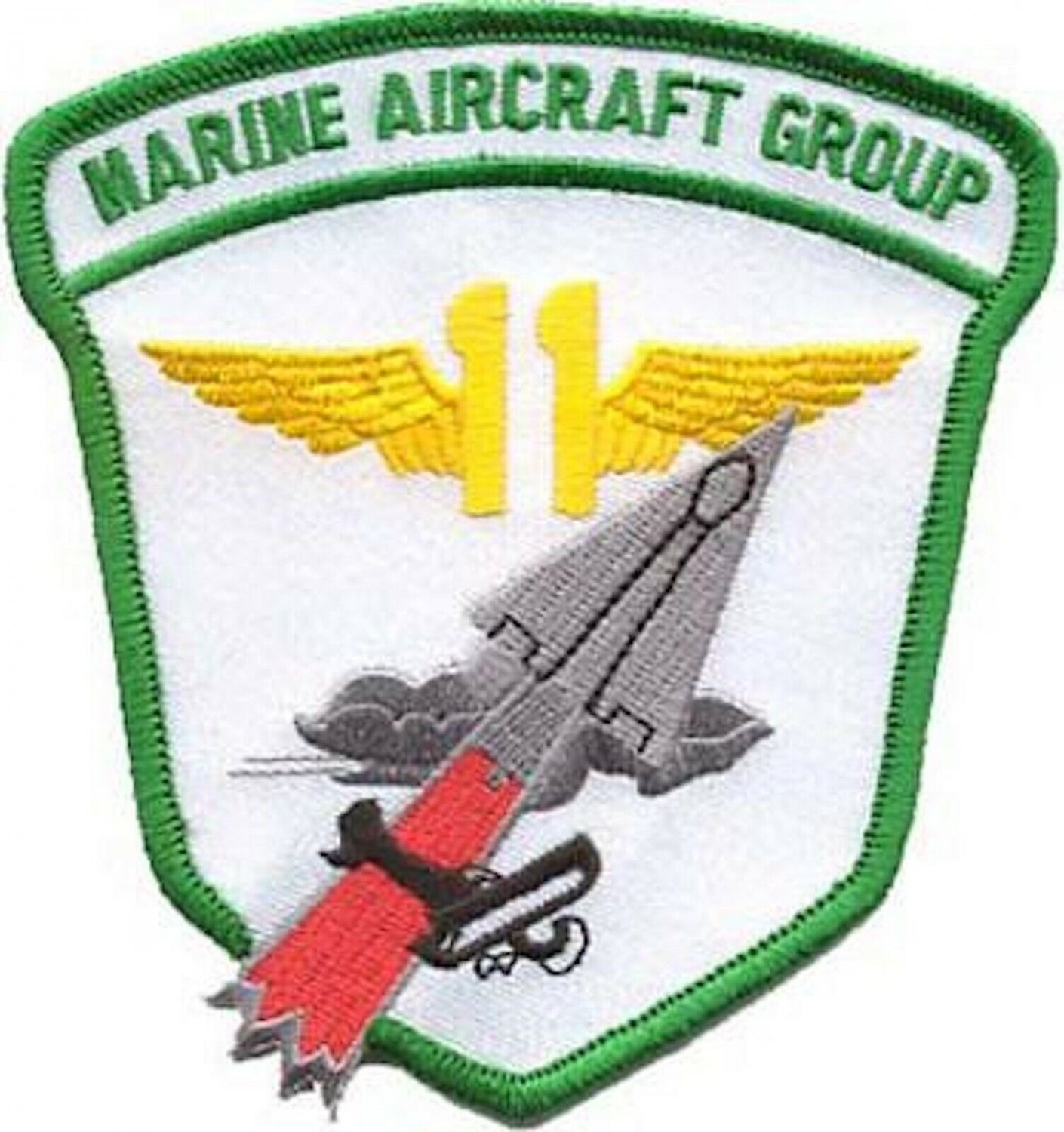 4.5" USMC MARINE CORPS MAG-11 AIRCRAFT GROUP AIR WING EMBROIDERED PATCH