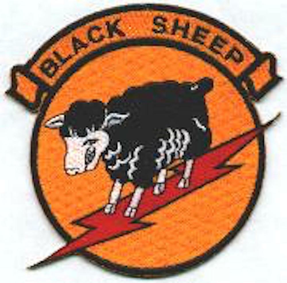 4" USAF AIR FORCE 8TH FS BLACK SHEEP FRIDAY ORANGE EMBROIDERED JACKET PATCH