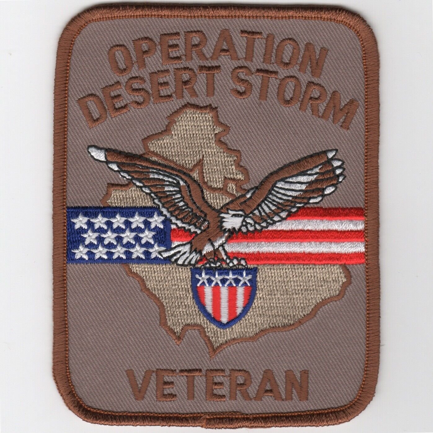 4" USAF AIR FORCE OPERATION DESERT STORM VETERAN DESERT EMBROIDERED ...