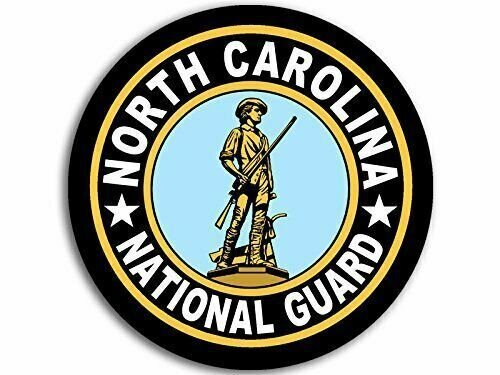 4" NORTH CAROLINA ARMY NATIONAL GUARD ANG CAR BUMPER STICKER DECAL USA MADE