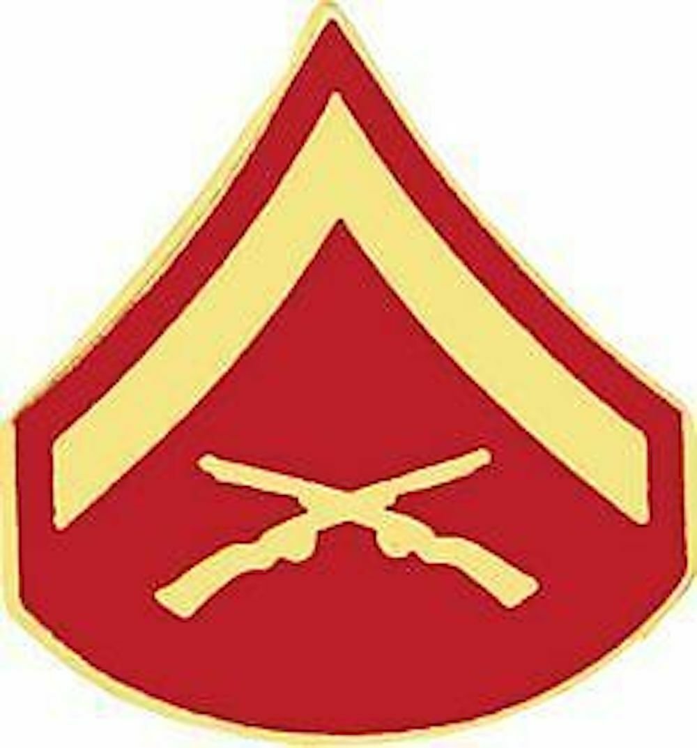 MARINE CORPS E-3 LANCE CORPORAL USMC RANK LAPEL PIN