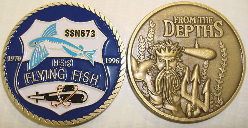 NAVY USS FLYING FISH SSN-673 FROM THE DEPTHS MILITARY SUBMARINE ...