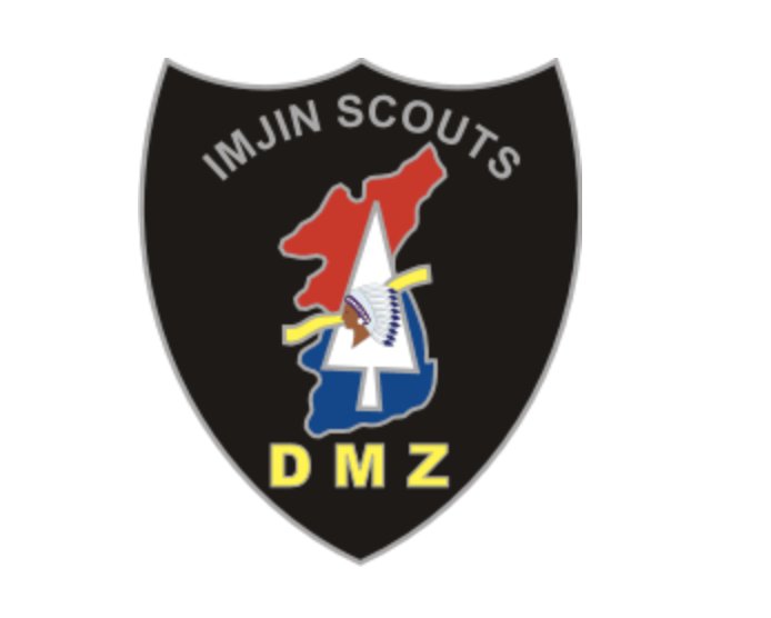 4" 2nd id imjin scouts korea dmz army bumper sticker decal usa made