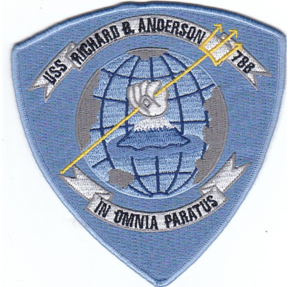 5" NAVY USS DD-786 A USS RICHARD B ANDERSON EMBROIDERED PATCH