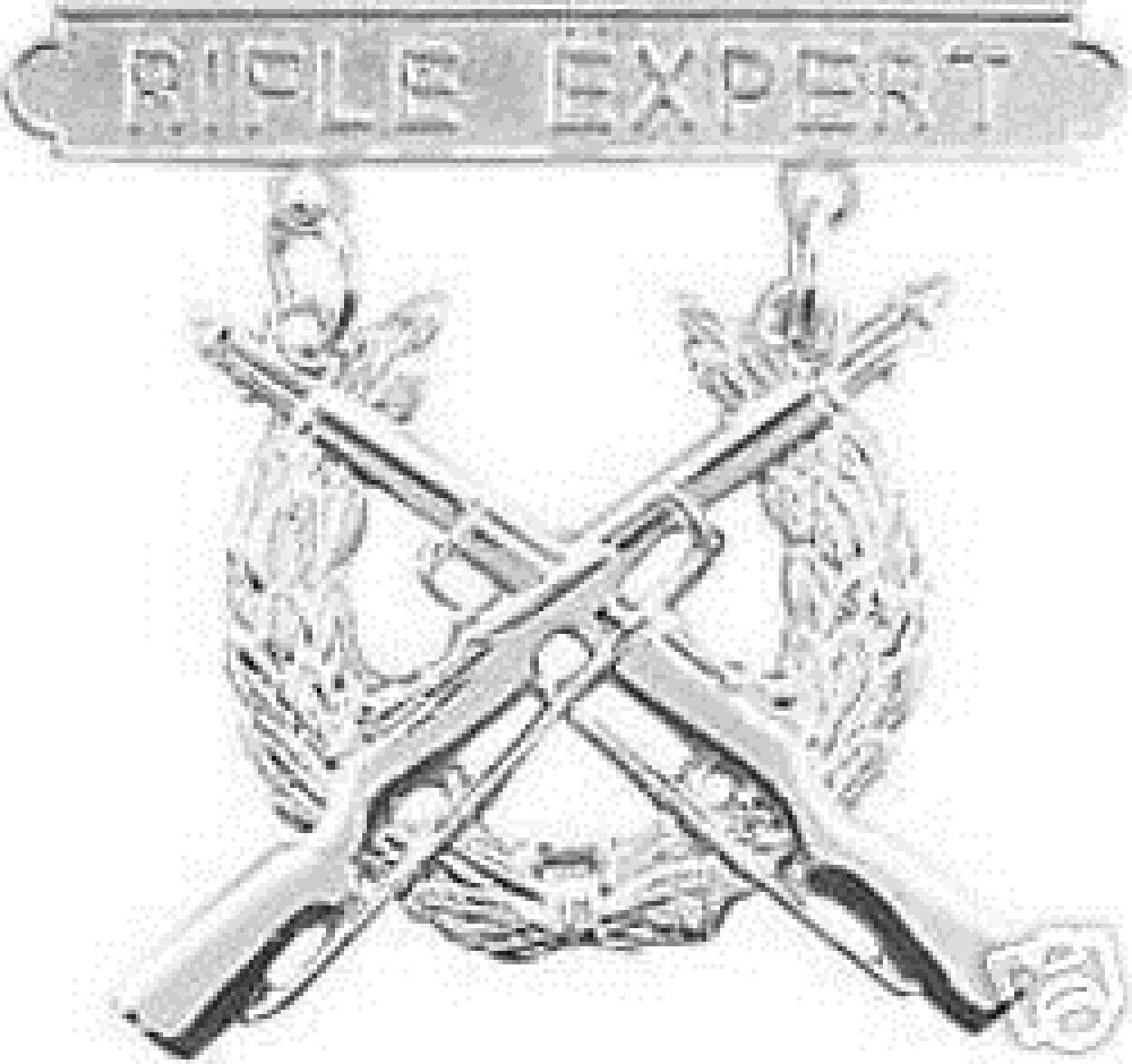 MARINE CORPS RIFLE EXPERT WEAPONS QUALIFICATION BADGE
