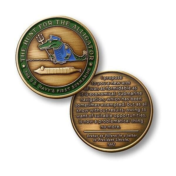 NAVY USS ALLIGATOR CHALLENGE COIN