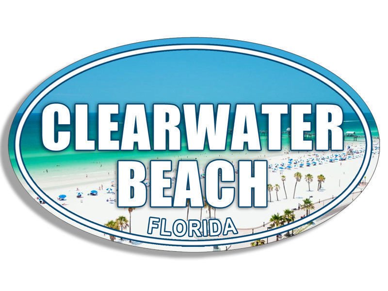 5" Clearwater Beach Florida Sticker Decal