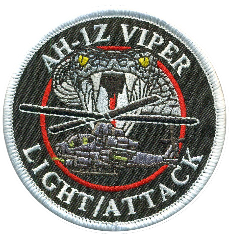 MARINE CORPS AH-1Z VIPER LIGHT ATTACK HELI HOOK & LOOP EMBROIDERED ...