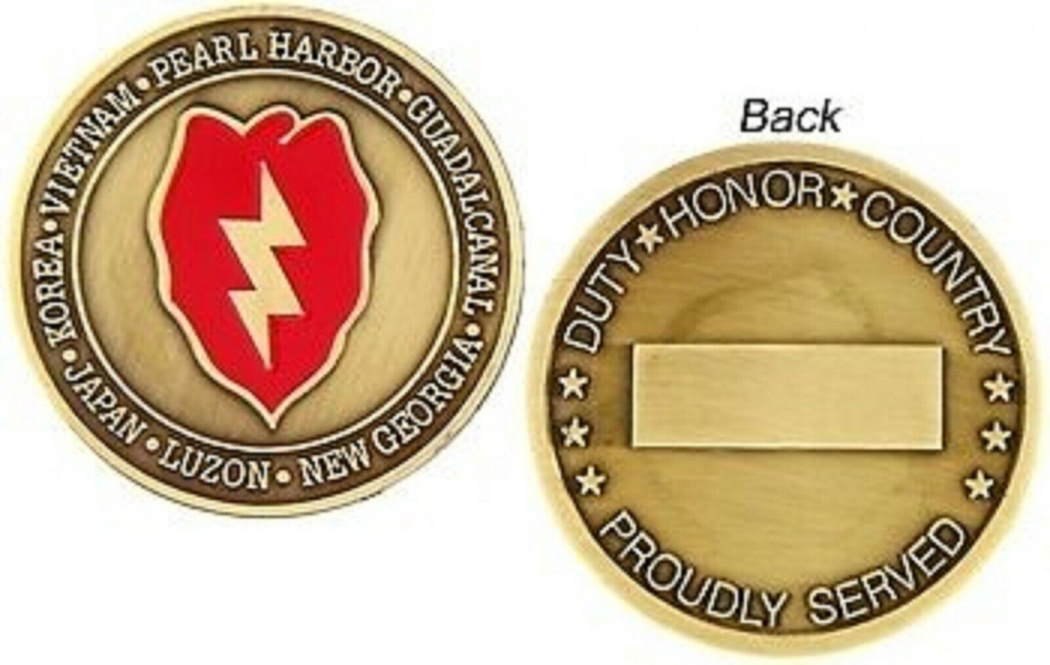 U.S. ARMY 25TH INFANTRY DIVISION CHALLENGE COIN