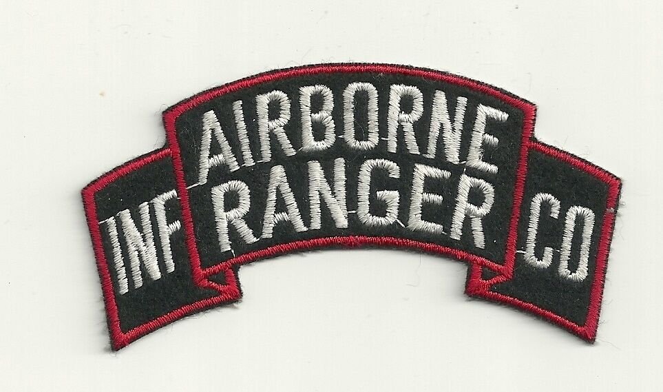ARMY RANGER AIRBORNE INFANTRY SHOULDER TAB ROCKER EMBROIDERED MILITARY ...