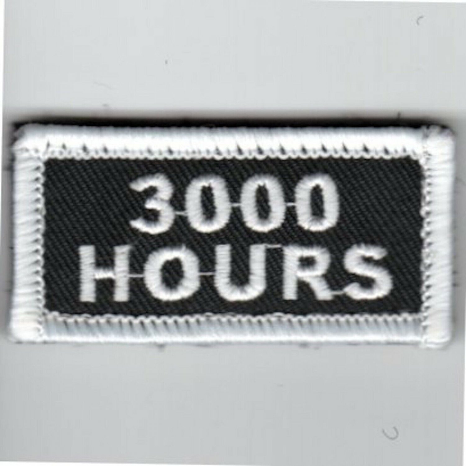 USAF AIR FORCE FSS 3000 HOURS BLACK HOOK & LOOP EMBROIDERED JACKET PATCH
