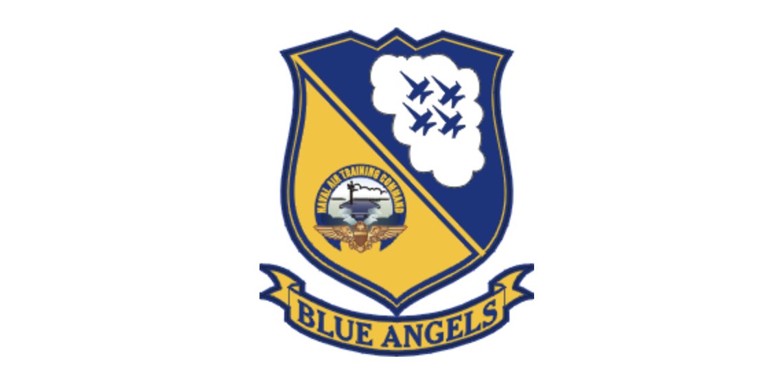 4" us navy blue angels bumper sticker decal usa made