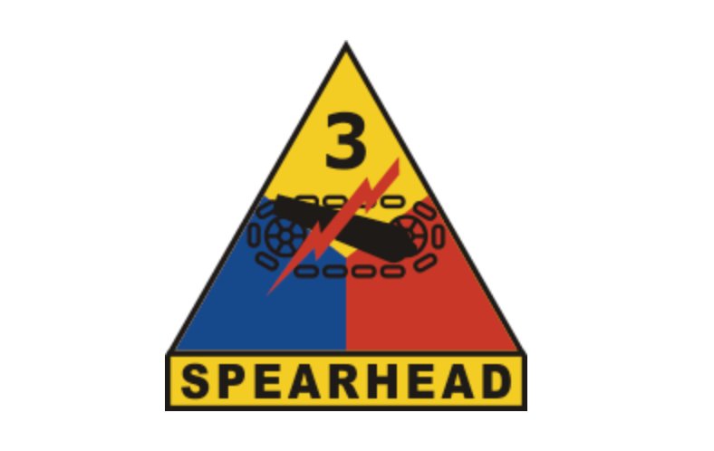 4" 3rd armored division spearhead army bumper sticker decal usa made
