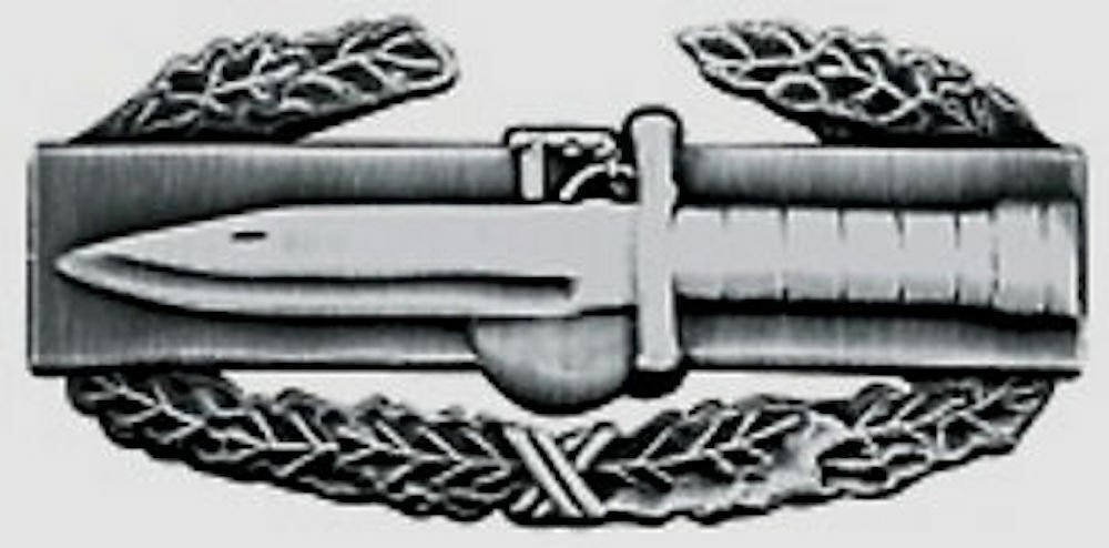 ARMY MILITARY COMBAT ACTION BADGE CAB 2 1/16 PIN