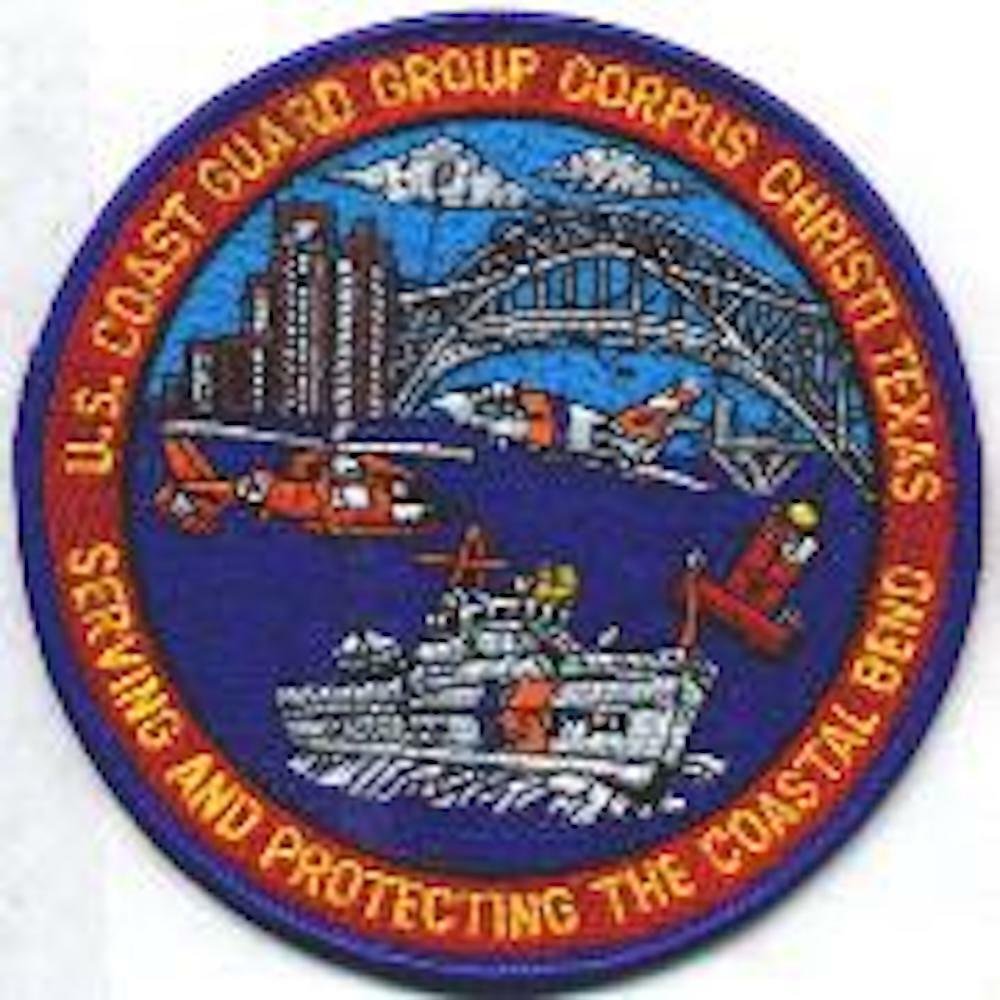 4" USCG COAST GUARD GAGGLE CORPUS CHRISTI TEXAS ROUND MILITARY JACKET PATCH