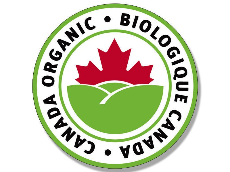 4" canada organic logo sticker bumper sticker decal