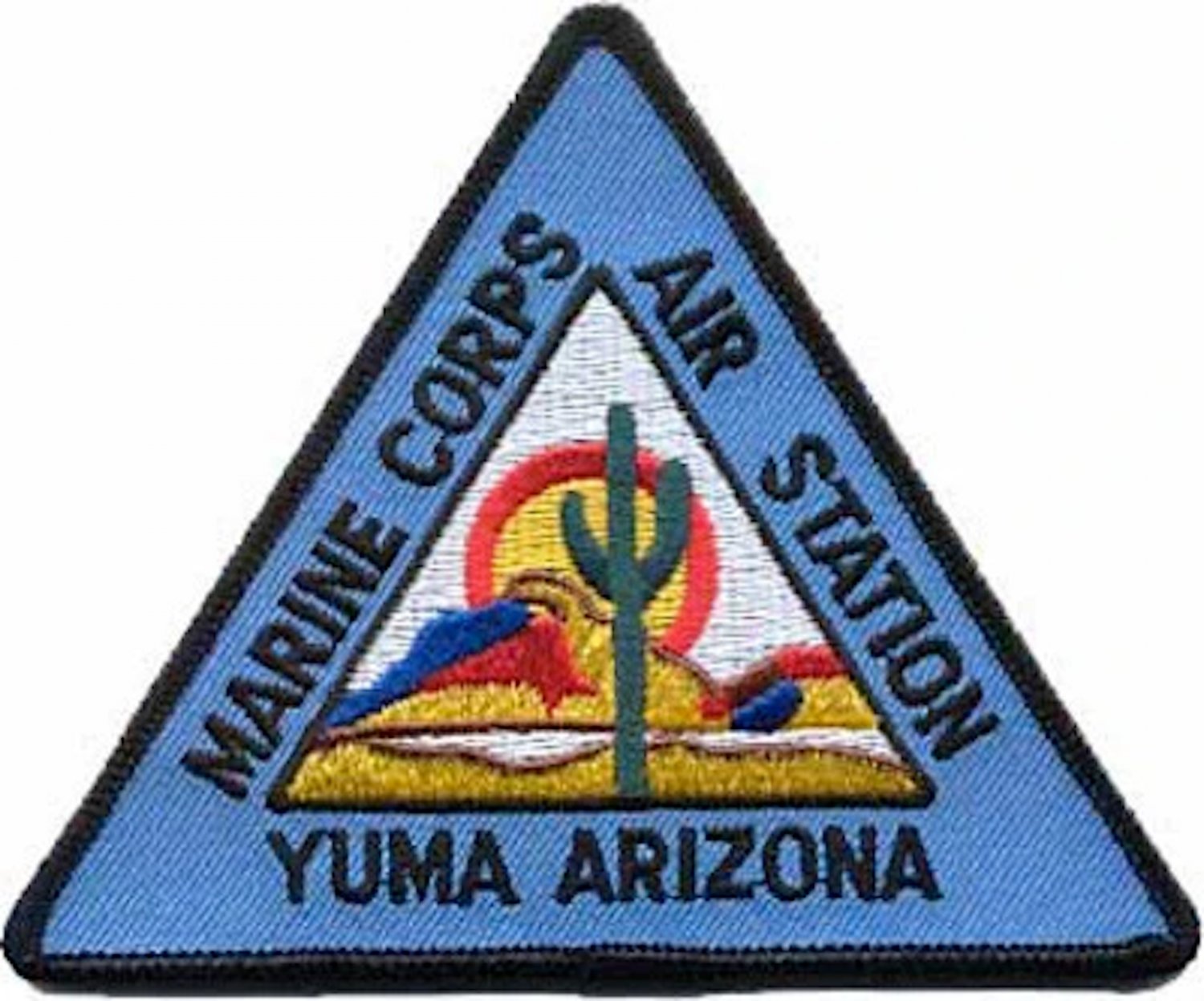 4" USMC MARINE CORPS AIR STATION MCAS YUMA ARIZONA TRIANGLE EMBROIDERED ...