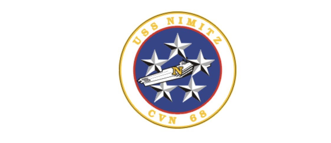 4" us navy cvn-68 uss nimitz bumper sticker decal usa made