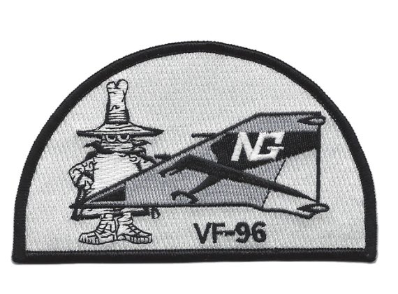 5" NAVY VF-96 FIGHTER PHANTOM EMBROIDERED PATCH