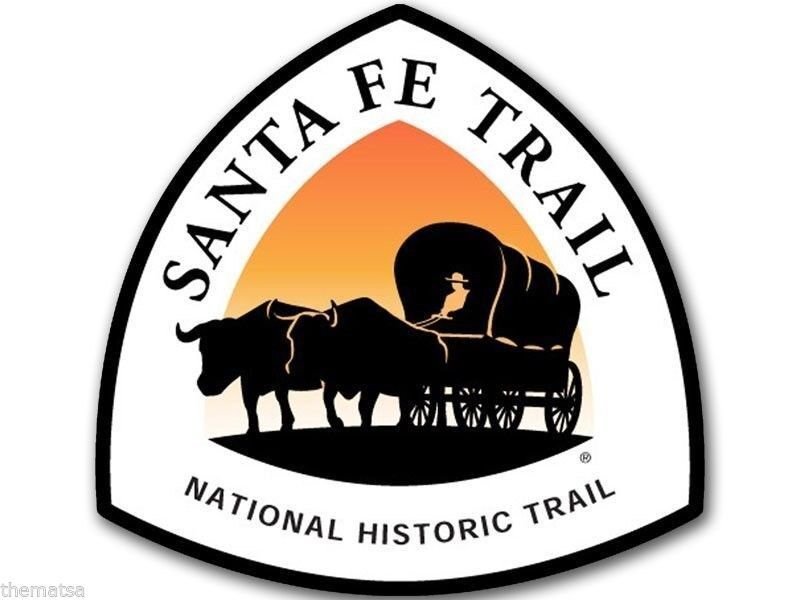 4" SANTA FE NATIONAL HISTORIC TRAIL HELMET CAR BUMPER STICKER DECAL USA ...