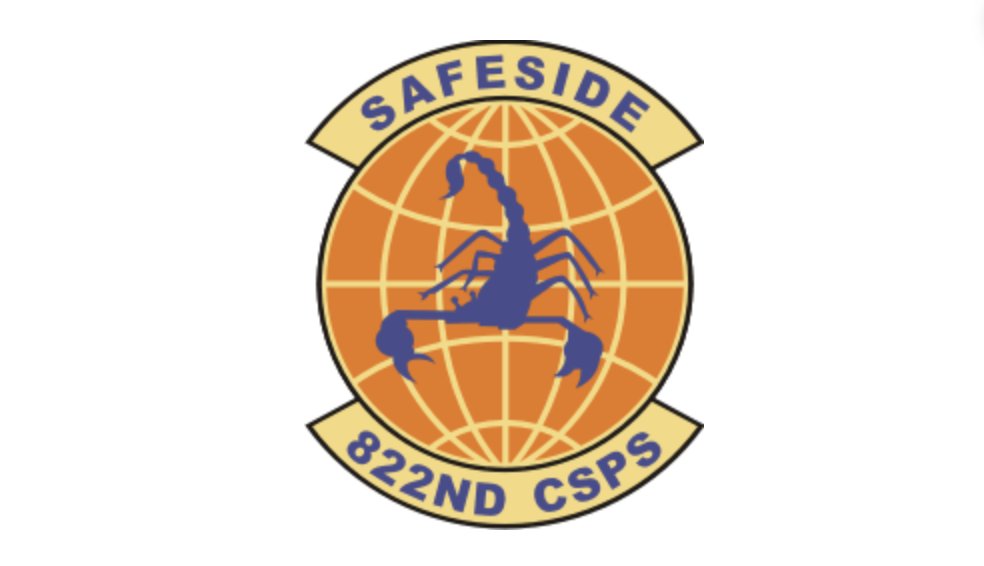 4" air force 822nd csps safeside bumper sticker decal usa made