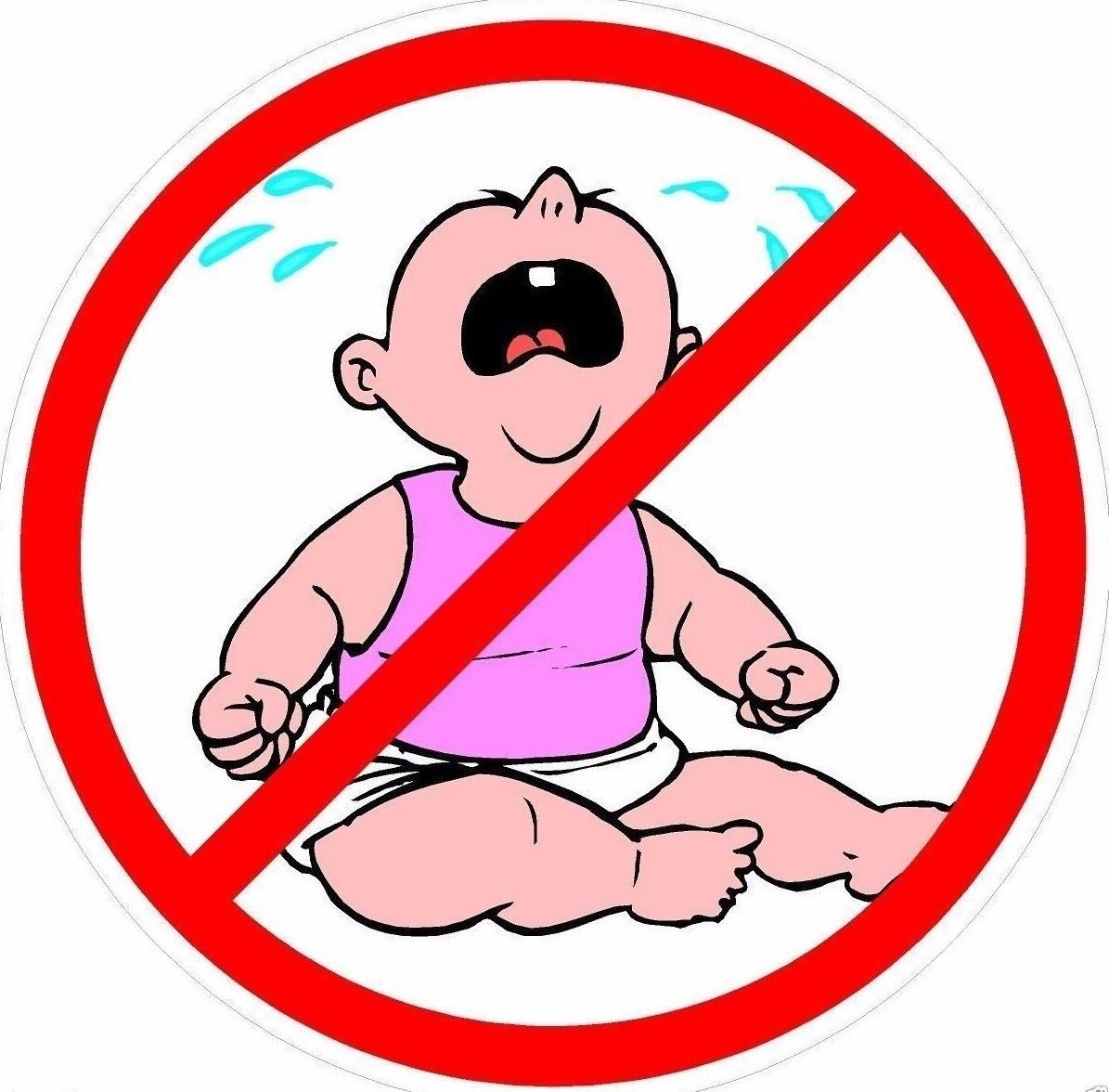 NO CRY BABIES HARD HAT HELMET TOOLBOX LAPTOP BUMPER DECAL STICKER MADE ...