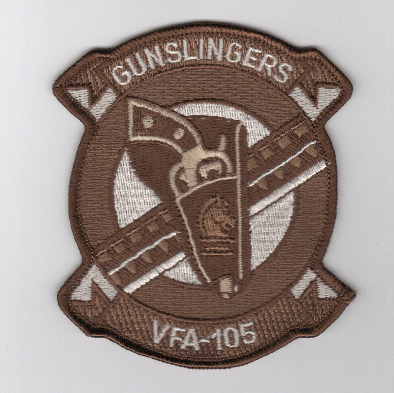 4.5" USAF AIR FORCE VFA-105 SQUADRON GUNSLINGERS DESERT EMBROIDERED ...