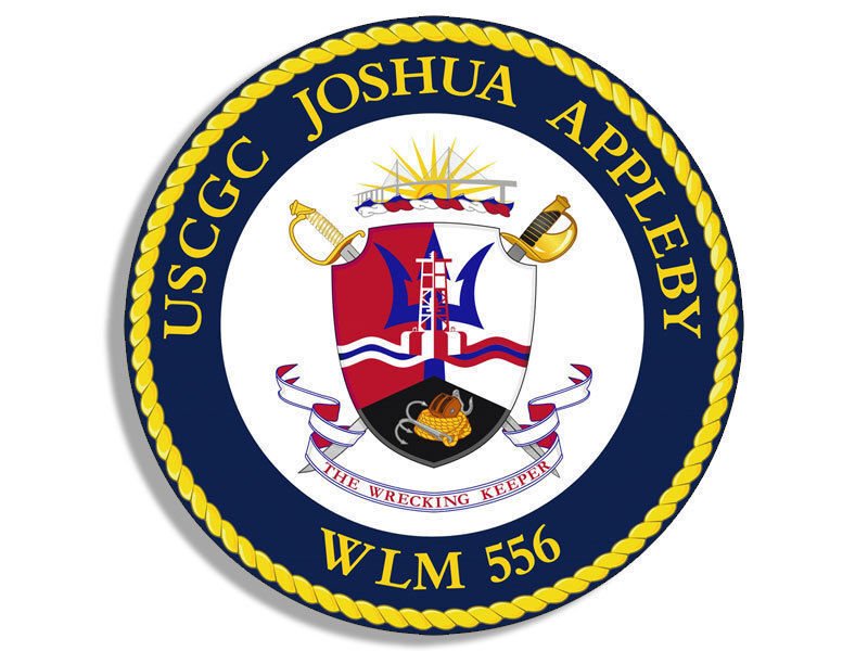 4" uscgc coast guard joshua appleby WLM-556 insignia sticker decal
