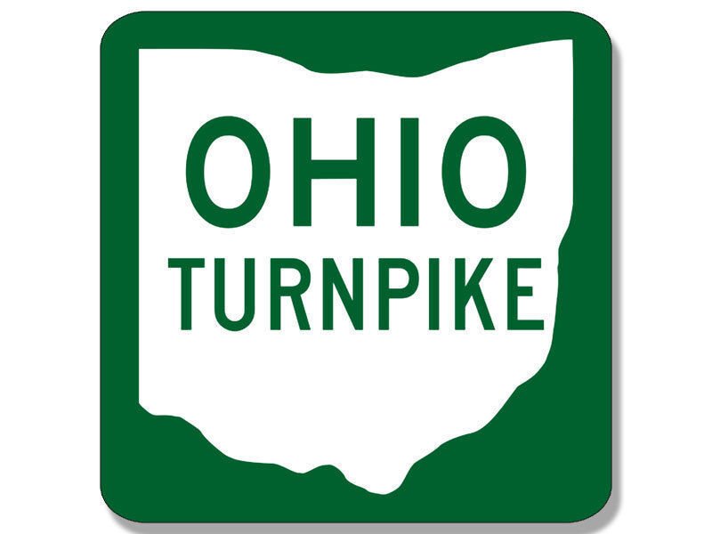 4" ohio turnpike railroad logo decal sticker