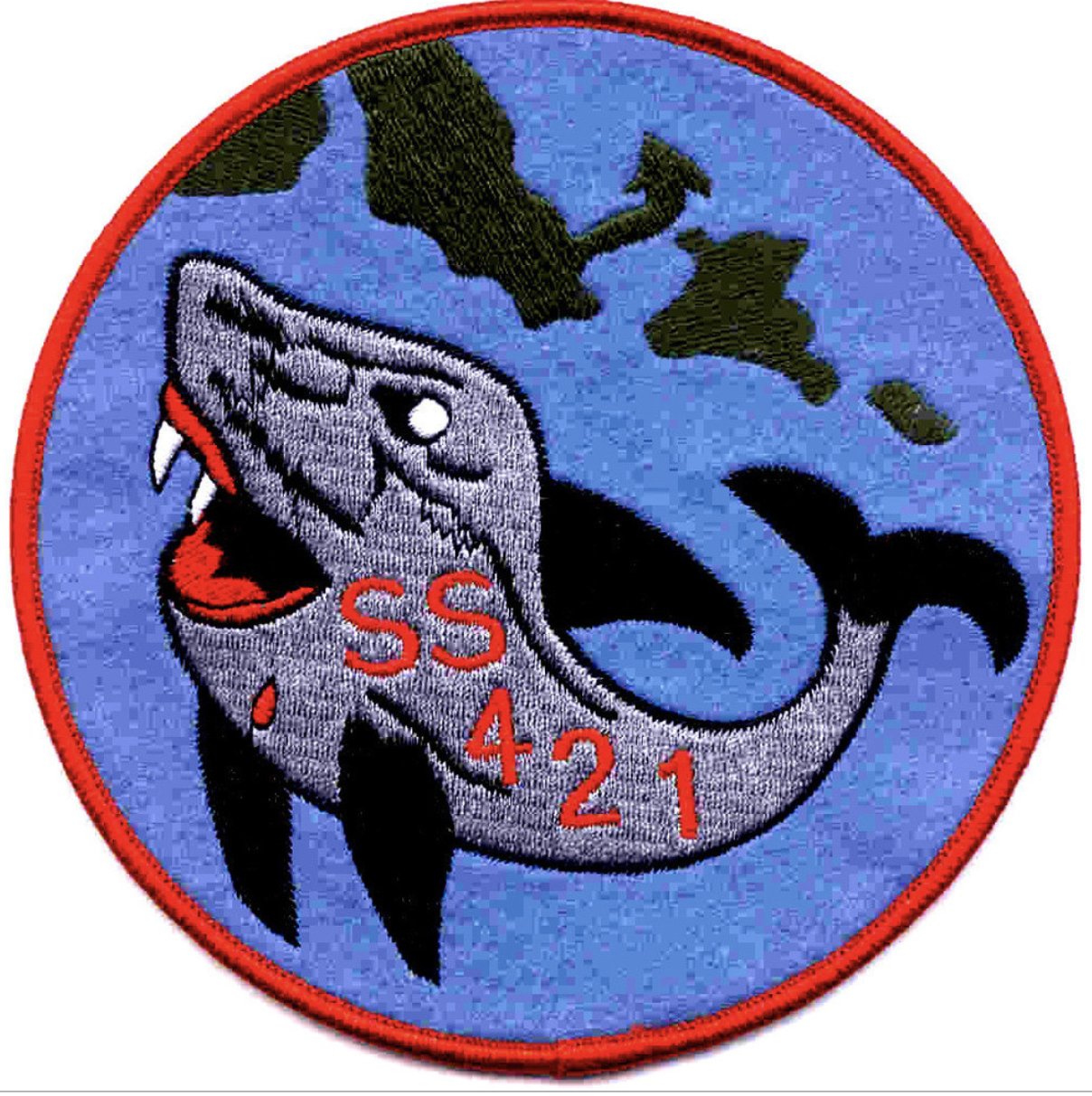 5" NAVY USS SS-421 TRUTTA EMBROIDERED PATCH