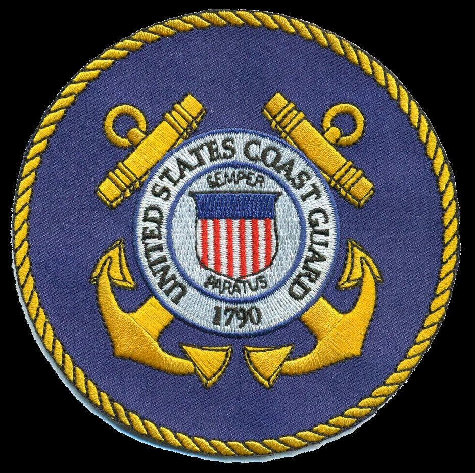 4" USCG COAST GUARD SEMPER PARATUS ANCHORS ROUND HOOK & LOOP ...