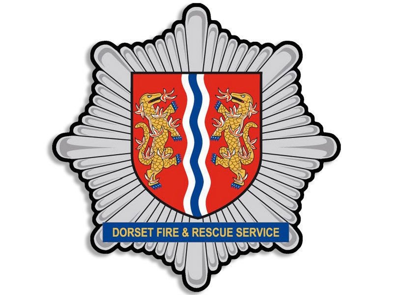 4" DORSET FIRE AND RESCUE SERVICE UK HELMET BUMPER DECAL STICKER USA MADE