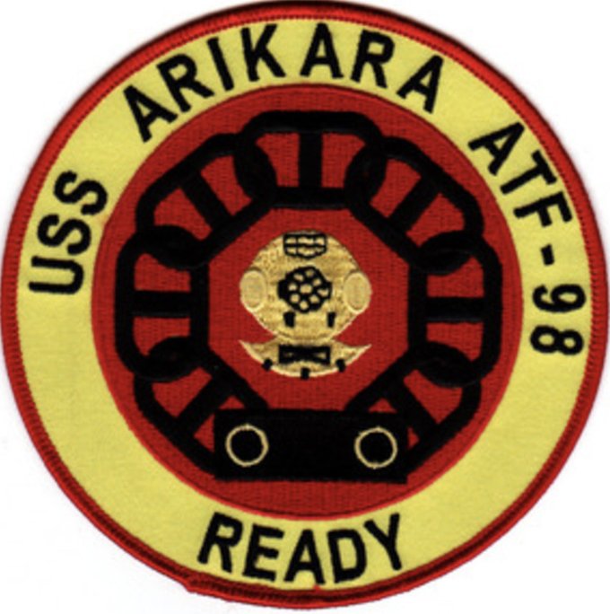 5" NAVY USS ATF-98 ARIKARA READY EMBROIDERED PATCH