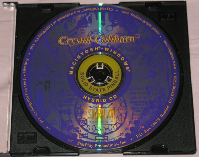 Crystal Caliburn Best Selling Pinball Game CD- Mac/Win