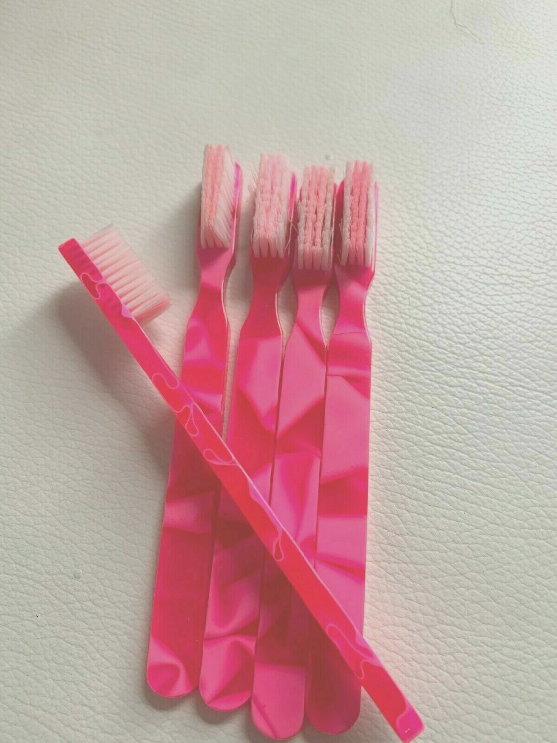 10-Pack Vintage Hot Pink Lady Design Toothbrush By Alan Stuart of New York